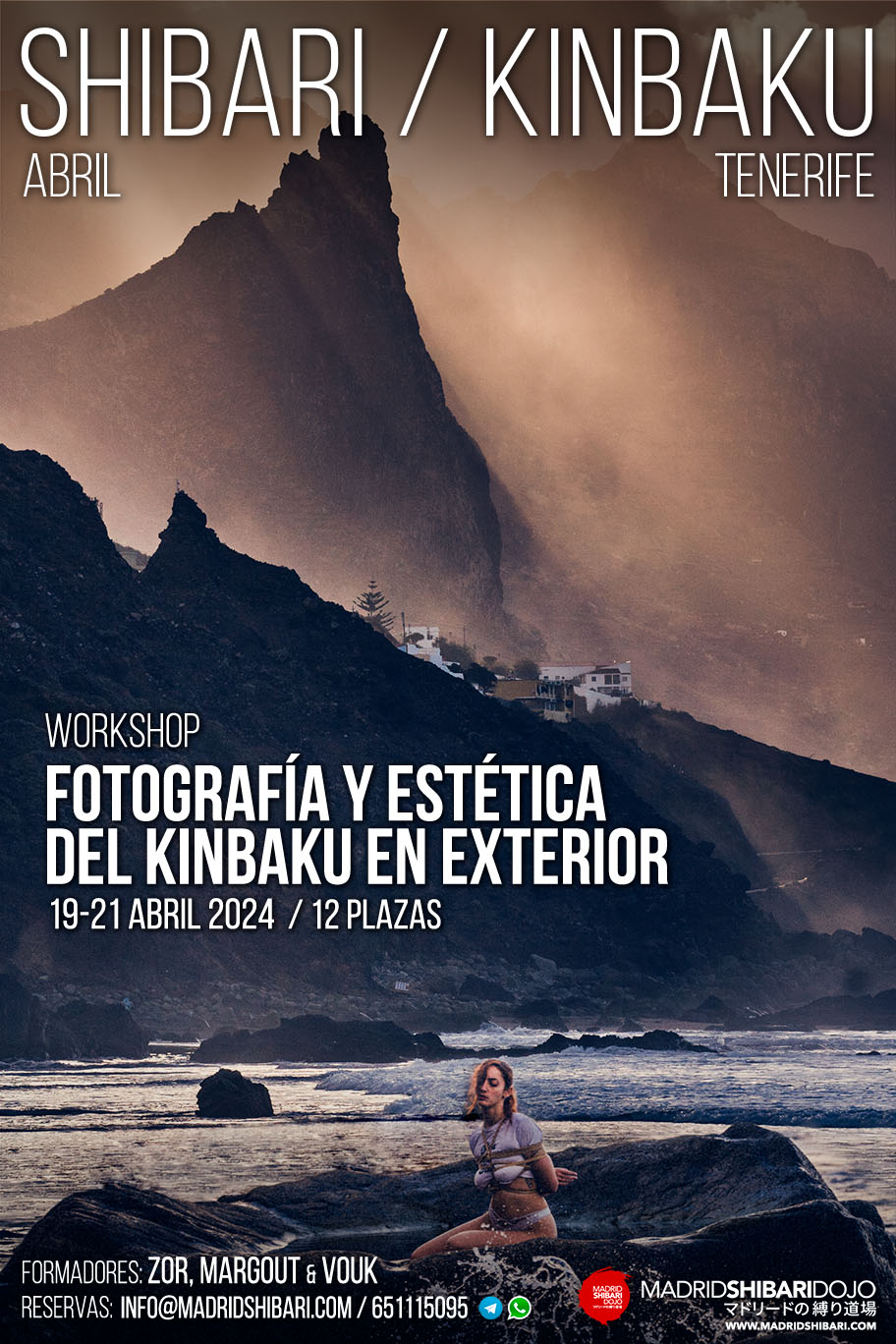 Estética y Fotografía del Kinbaku (en Exterior). Tenerife. (AGOTADO) – Madrid Shibari Dojo